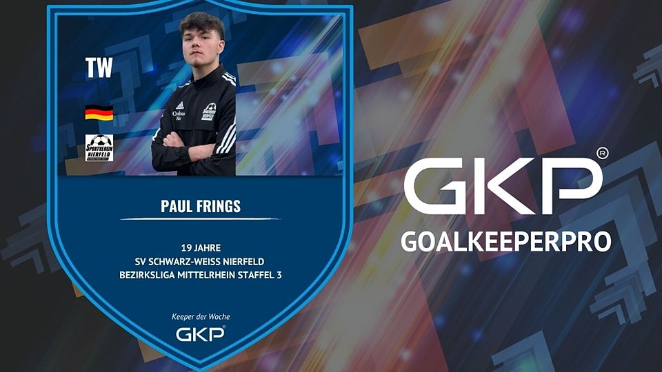 Paul Frings ist Keeper der Woche - FuPa