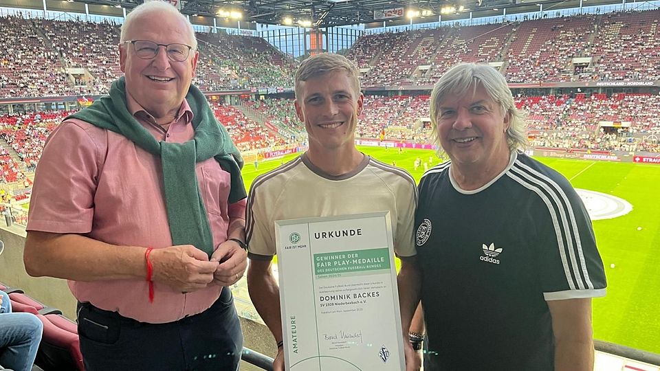 DFB-Fair-Play-Medaille für Dominik Backes - FuPa