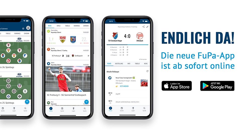Die neue FuPa-App ist da! 🎉📱💙 - FuPa